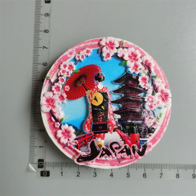 Japan Fridge Magnets Mount Fuji Tokyo Kyoto Tourist Souvenir Craft ...