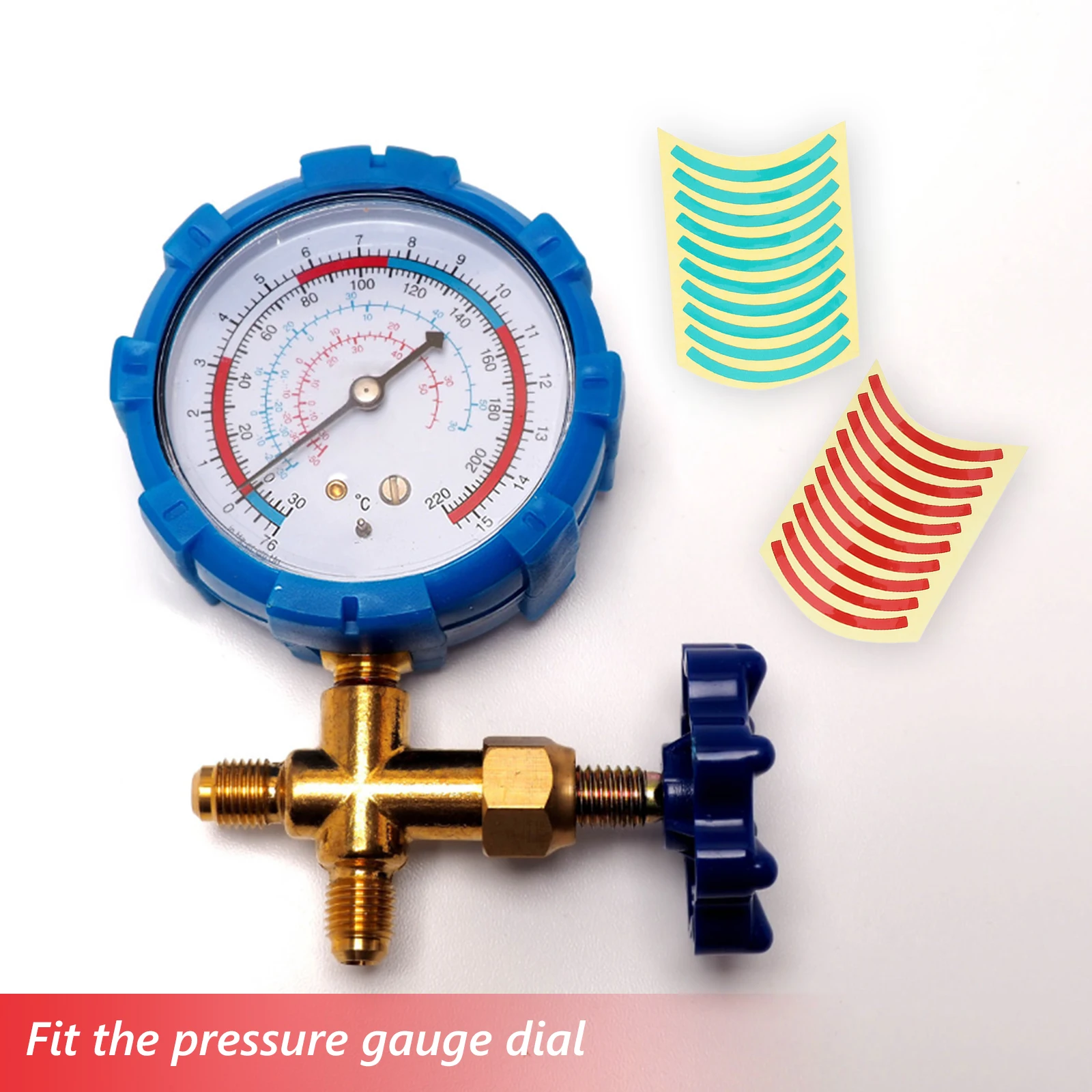 60 Pcs Pressure Gauge Identification Sticker Circular Labels Industrial ...