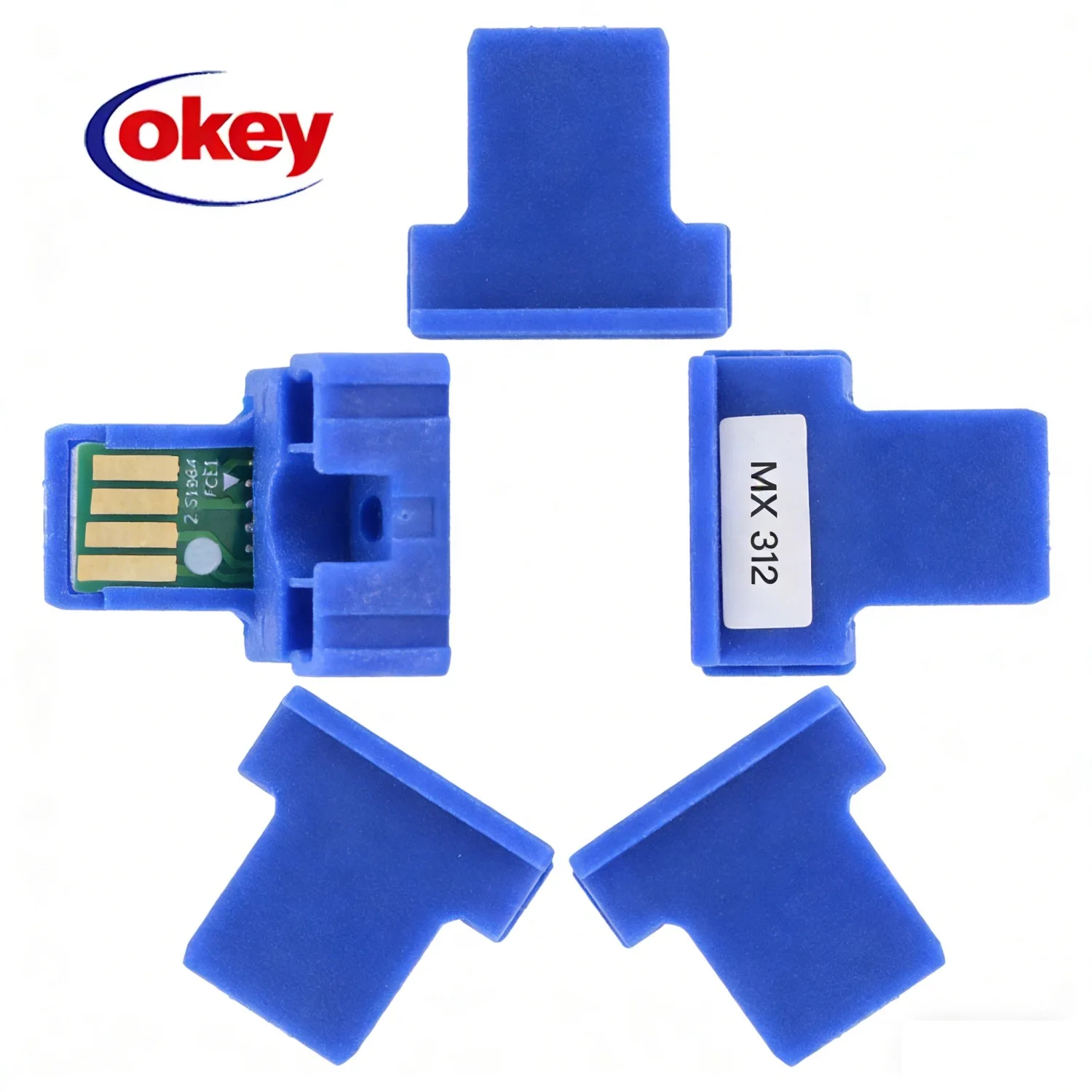 (5pcs toner chip MX-312 MX312) For SHARP MX M260 M310 M264 M314 M354 ...