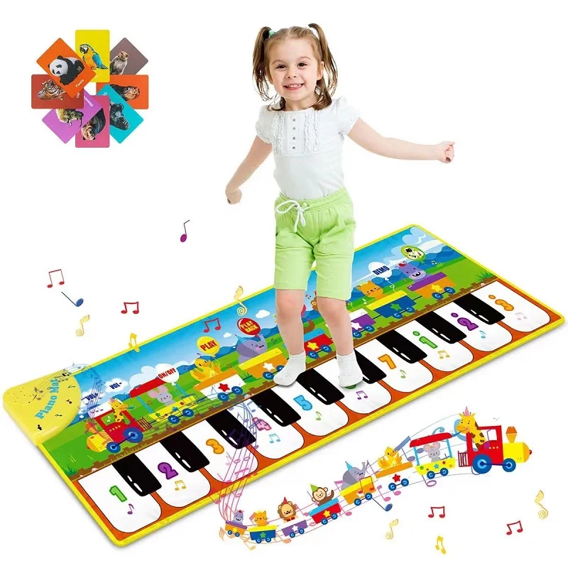 Baby-Musical-Mats-Kid-Floor-Piano-Dance-Mat-Animal-Touch-Playmat-Early ...