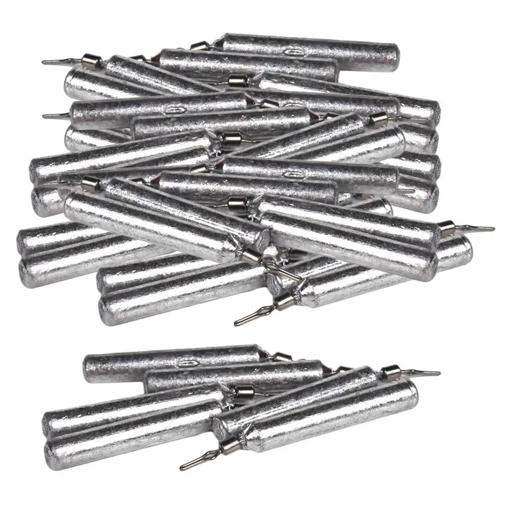 50 Pieces Drop-shot Rig Sinkers Rotating Weight Sinker Jig Head Rolling ...