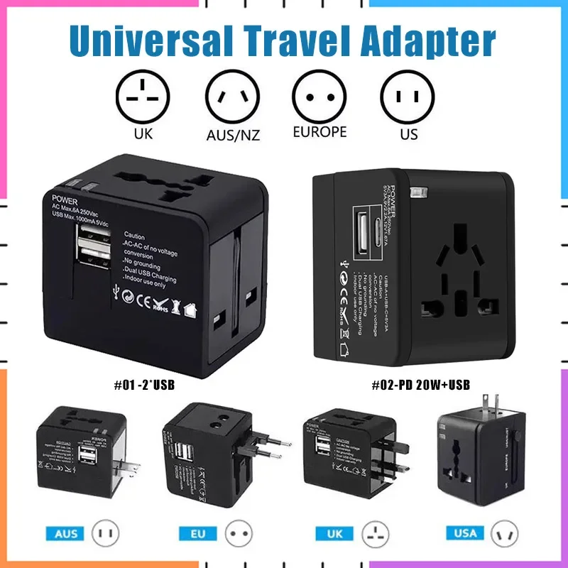 Fast-Delivery-Universal-Travel-Adapter-USB-Charger-UK-US-EU-AU-Multi ...