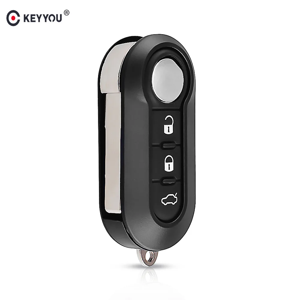 KEYYOU For Fiat 500 Punto Ducato Stilo Panda Remote Auto Key Pad Case ...
