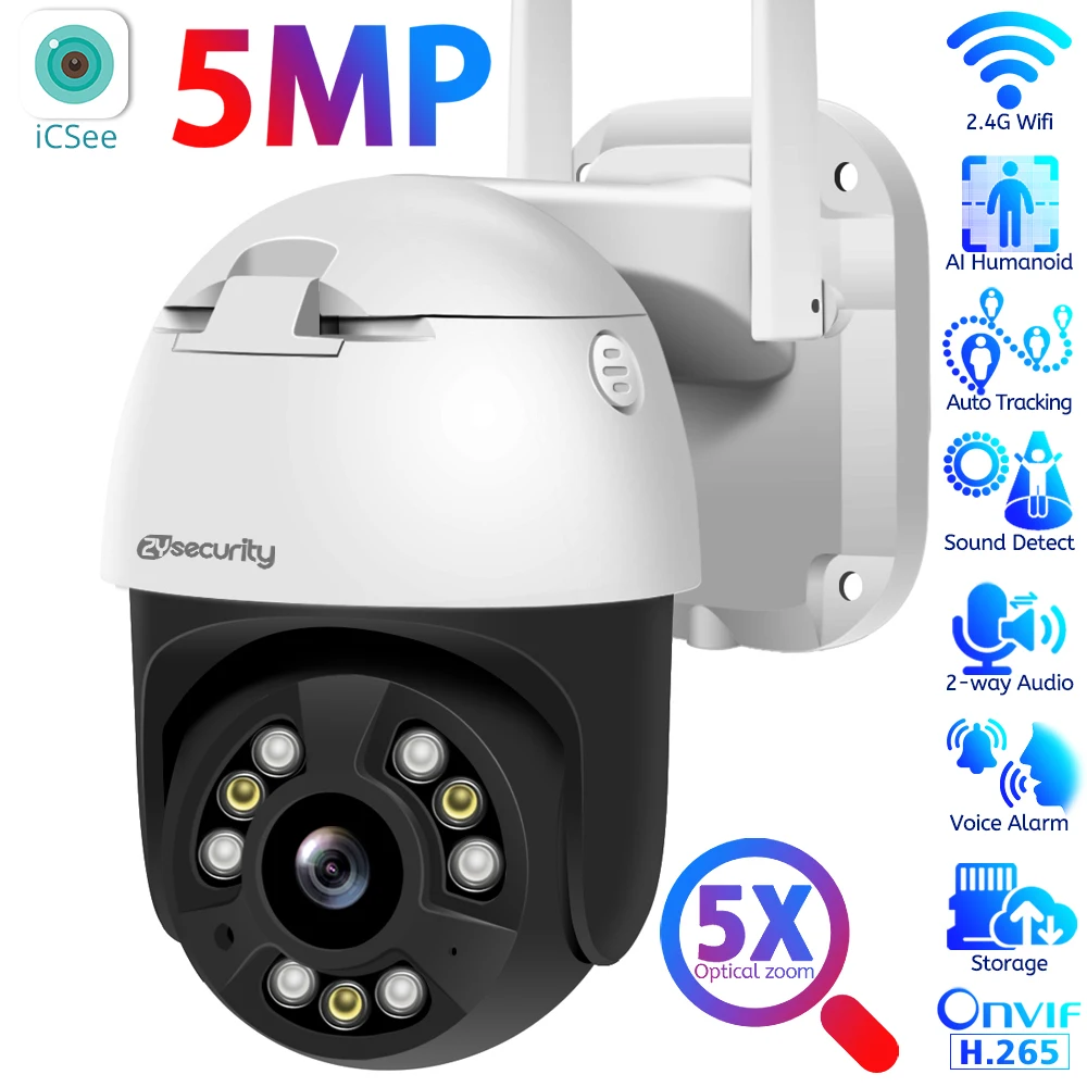 5MP-IP-Camera-External-5X-Optical-Zoom-Auto-Tracking-PTZ-Color-Night ...