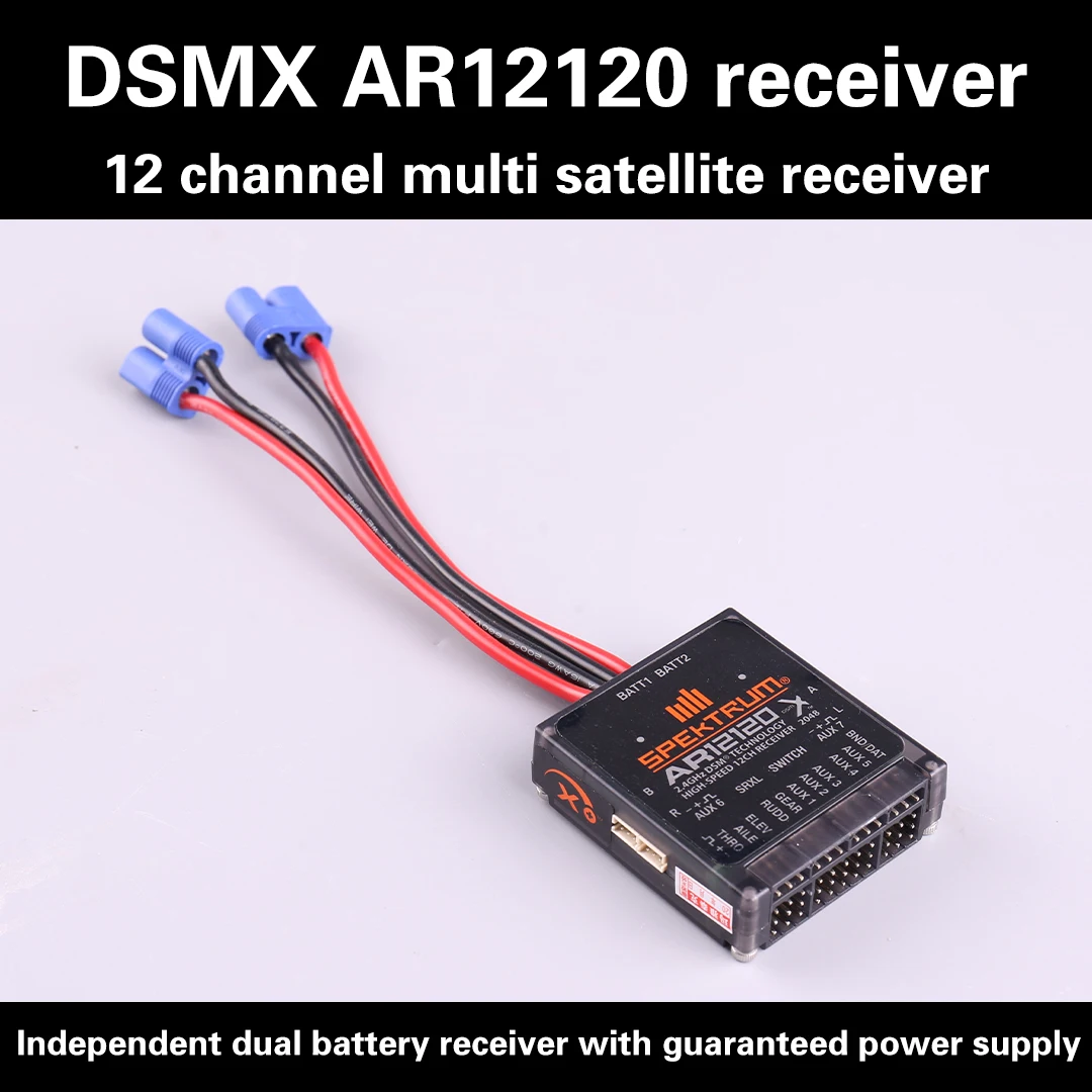 AR12120 12 Channel Receiver DSMX DSM2 With 4 Satellites SPMAR12120 ...