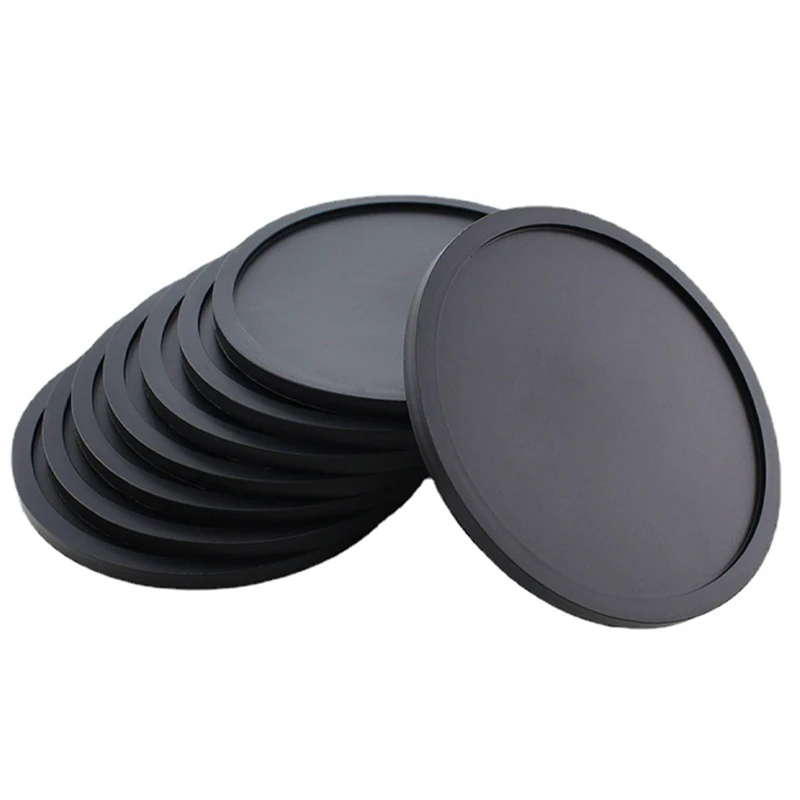 6PCS-Set-Silicone-Drinking-Coasters-Drink-Coffee-Cup-Round-Cup-Mat-With ...