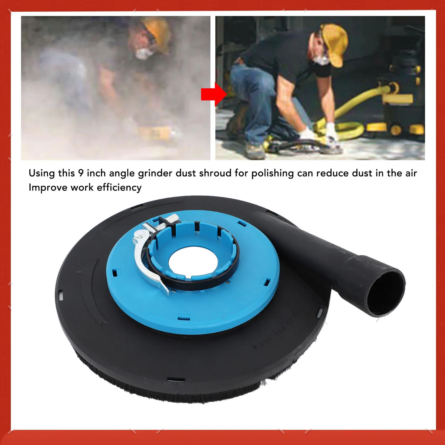 9 Inch Angle Grinder Dust Shroud Surface Grinding Dust Shroud for 230mm ...