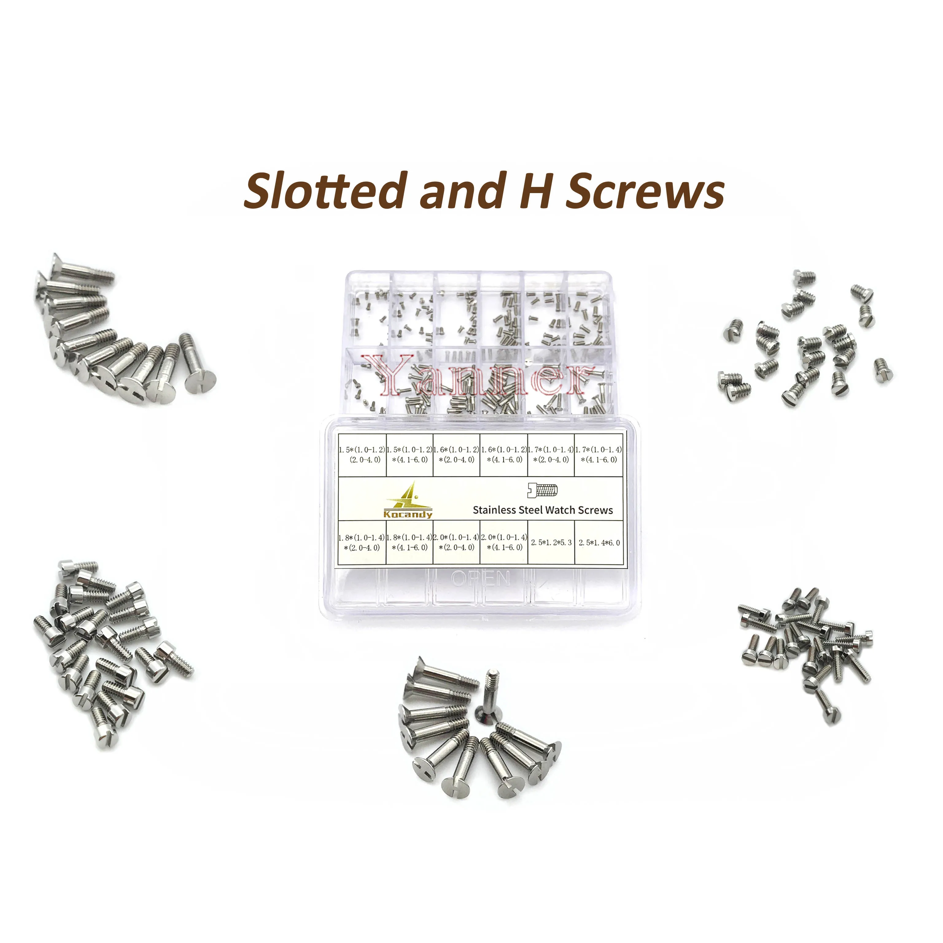 Slotted-and-H-screws-Stainless-Steel-Assorted-Screws-for-Hublot-Watch ...