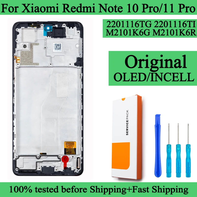 2201116TG M2101K6G Premium Lcd For Xiaomi Redmi Note 10 Pro Display ...