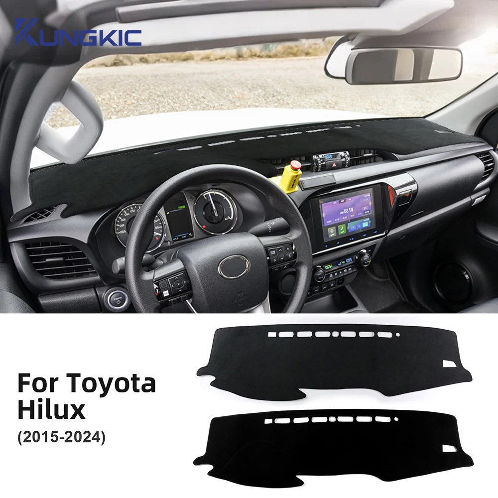 For Toyota Hilux 2015 2016 2017 2018 2019 2020-2024 Car Dashboard Cover ...