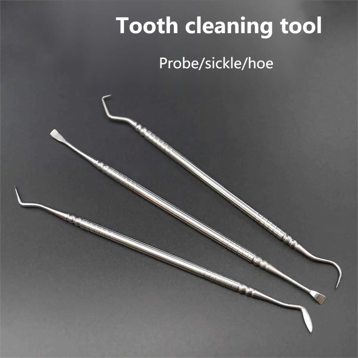 Stainless-Steel-Dental-Tools-Double-Probe-Oral-Mirror-Dental-Tools-Set ...