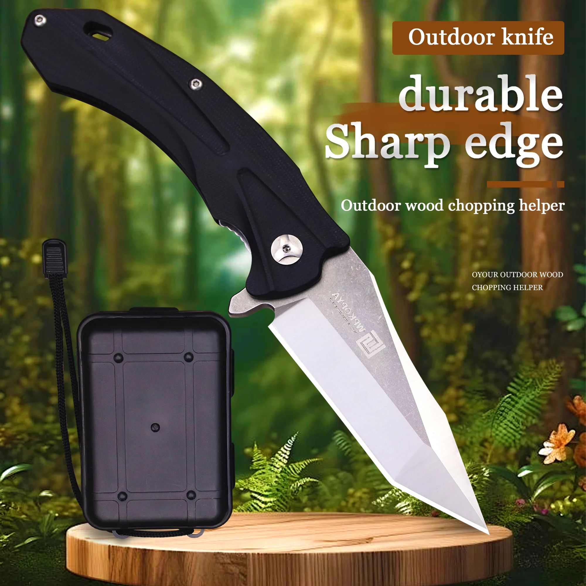 WPKOPYA-U-S-A-Falcon-Outdoor-Tactical-Folding-knife-box-G10-handle ...