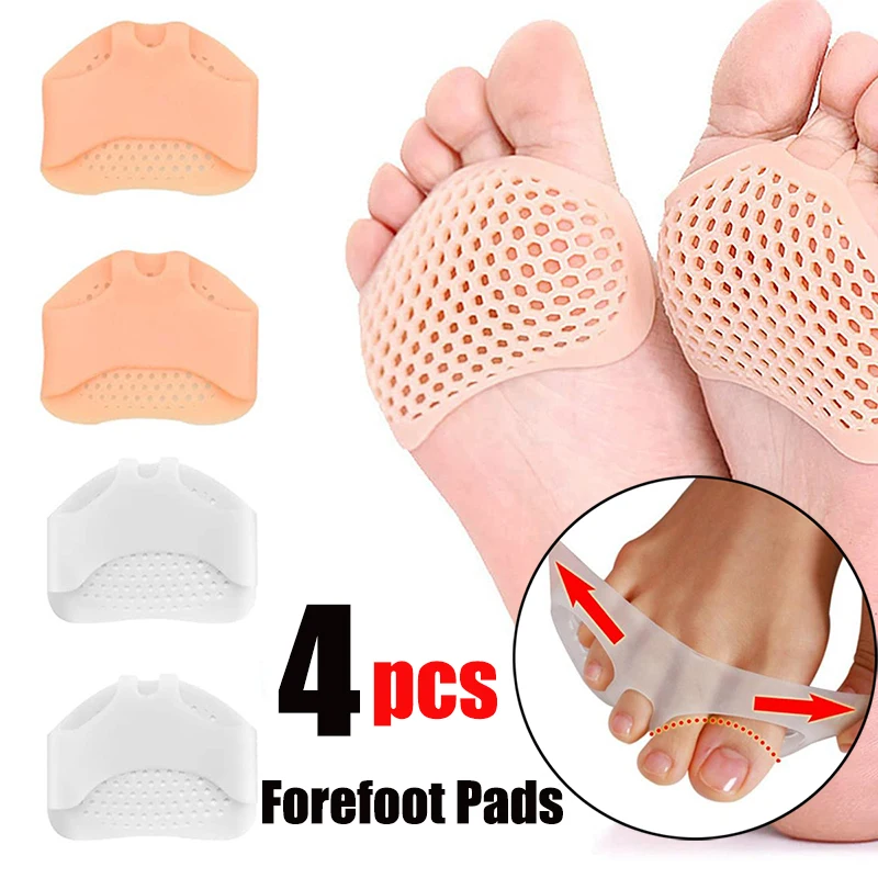 2Pcs-Gel-Forefoot-Metatarsal-Pads-Silicone-High-Heel-Othotics-Pain ...