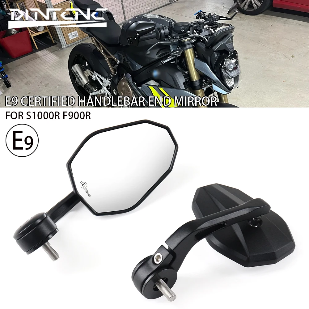 E9 Handlebar End Mirror For BMW S1000XR S1000R F900R 2021-2025 Handle ...