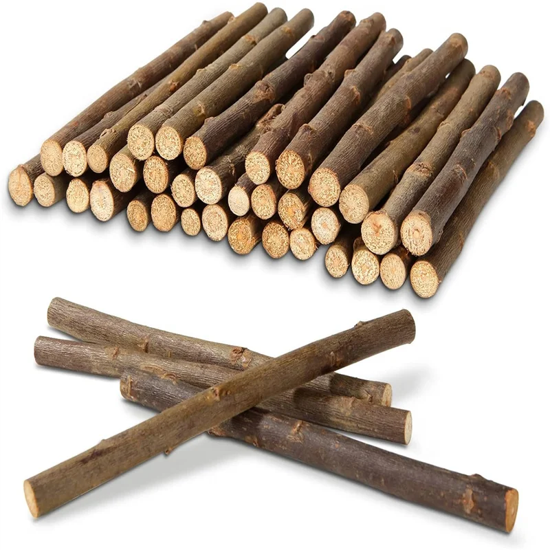 20-40-60PCS-Wood-Sticks-for-Crafts-Wood-Log-Sticks-Natural-Mini-Twigs ...