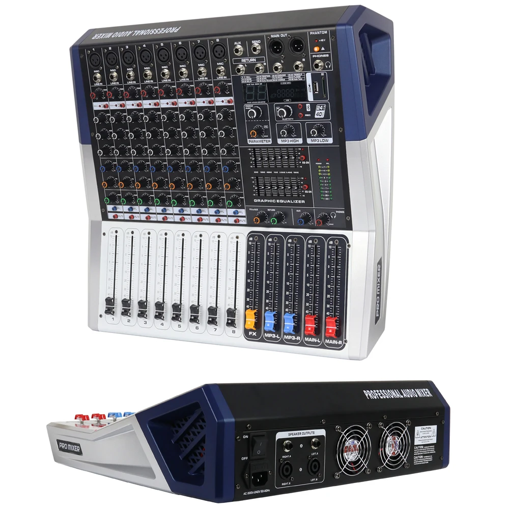 Top-Quality-1000W-Power-Mixer-Amplifier-8-Channel-Sound-Mixing-Console ...