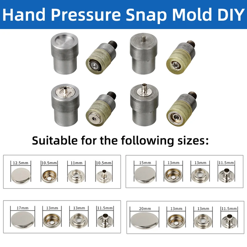 Hand-Pressure-Snap-Mold-DIY-12-5-15-17-20mm-Metal-Snap-Fastener-Button ...