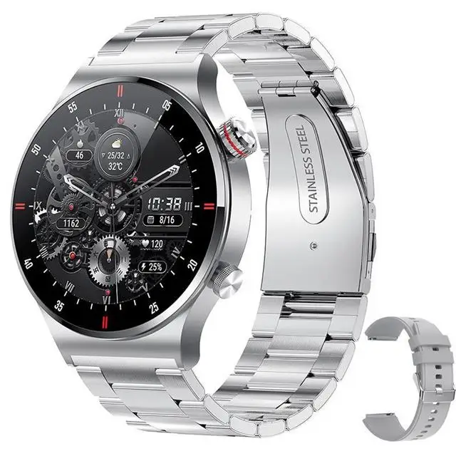 QW33 1.28" HD Large Screen Smart Watch ECG PPG Heatlth Monitor NFC ...