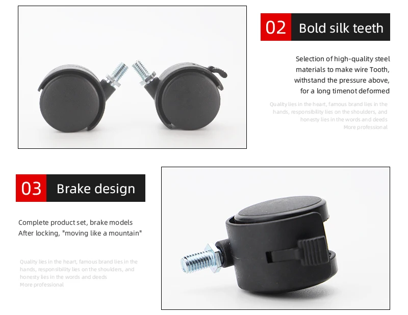 Roue - roulette,Roulettes silencieuses pour meubles,roues de table,vis ...