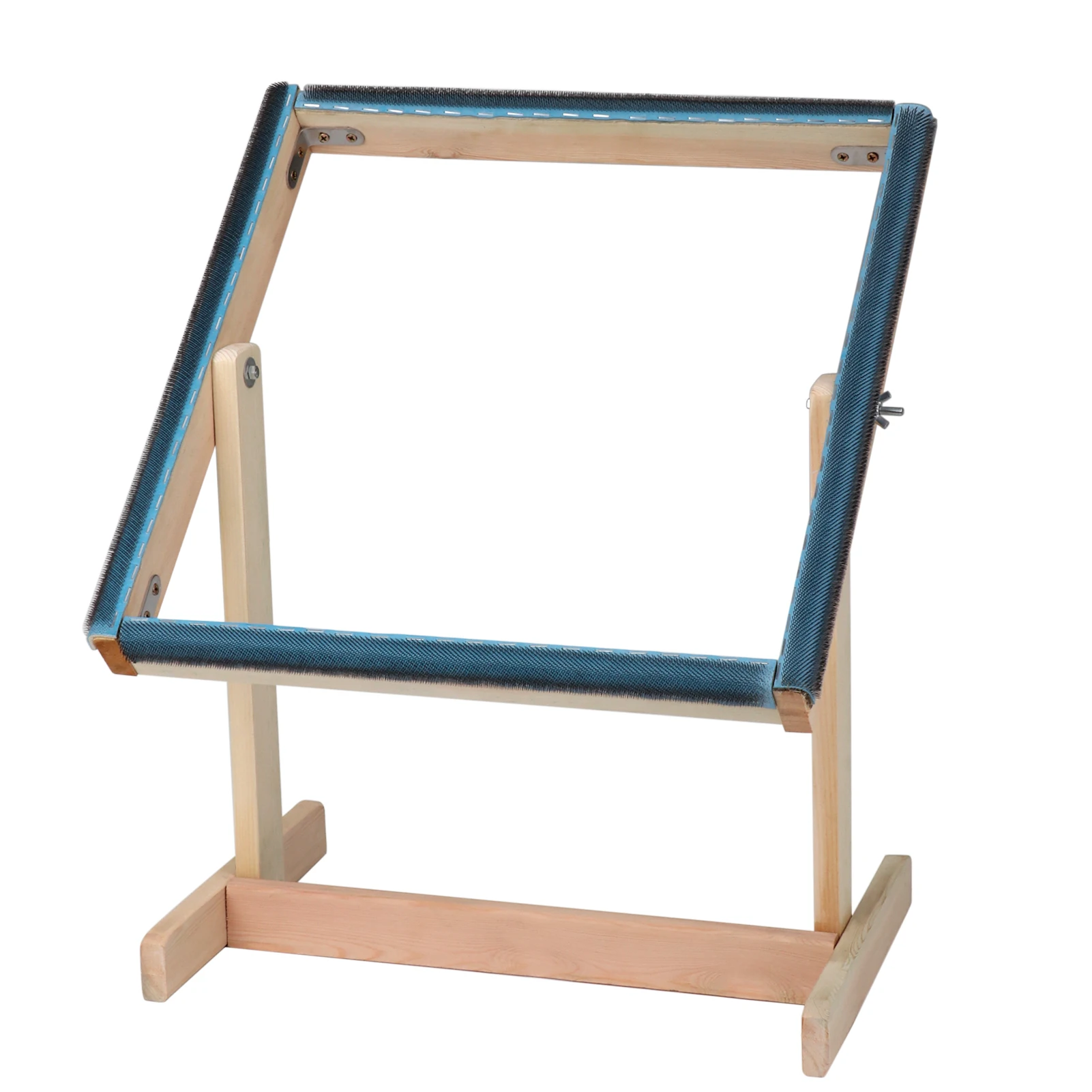 30cm-40cm-Square-Embroidery-Hoop-Wooden-Gripper-Strips-With-Stand-For ...