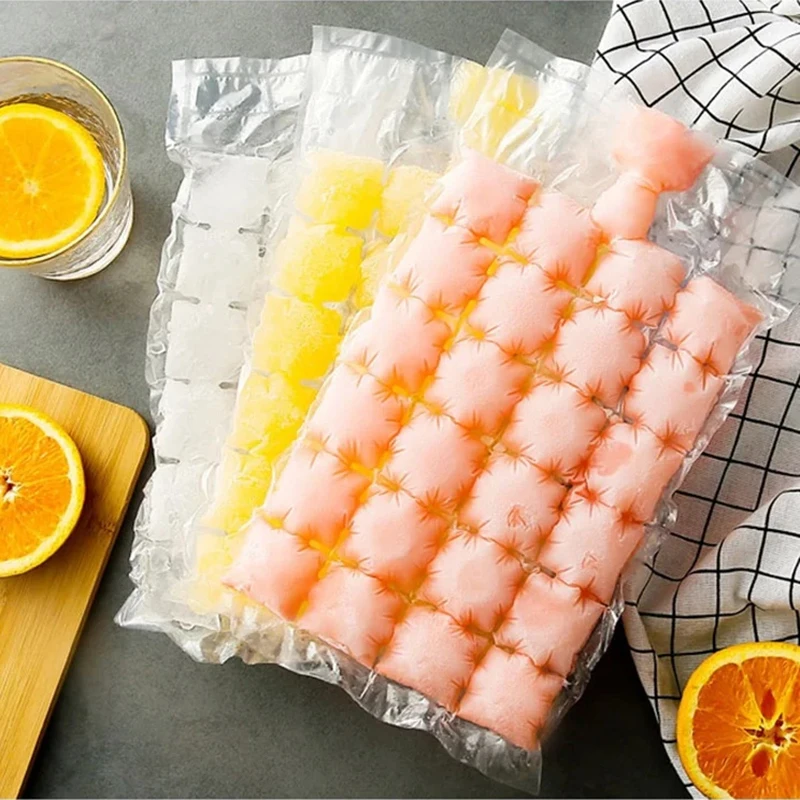 10-100Pcs Mold Bags Self-sealing Lattice Disposable Ice-Making Bags ...