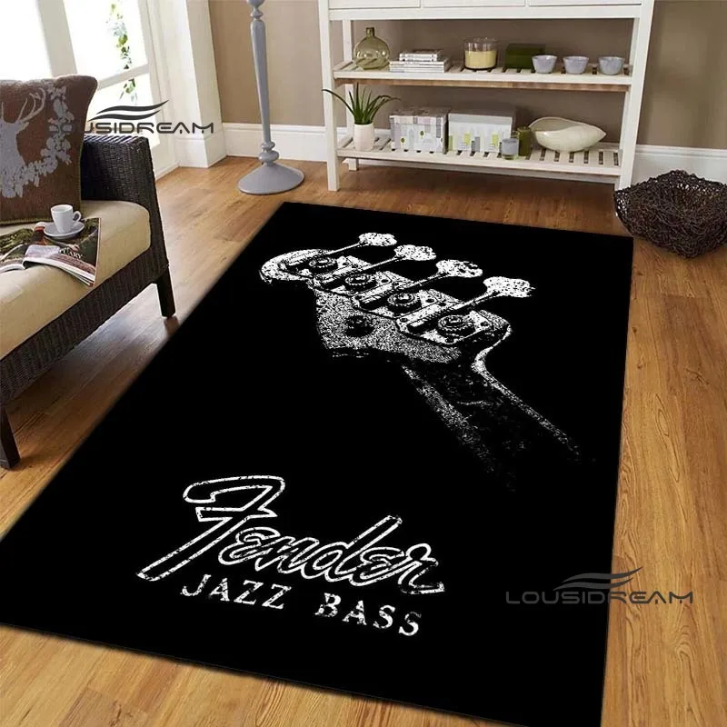Fender Guitar Carpets and Rug 3D printing Guitar chords Living room ...