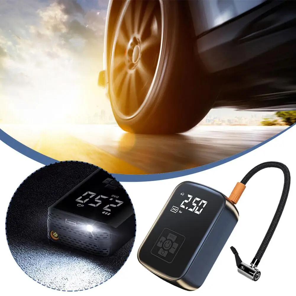 Car-Mounted-Wireless-Digital-Display-Tire-Inflation-Pump-Portable ...