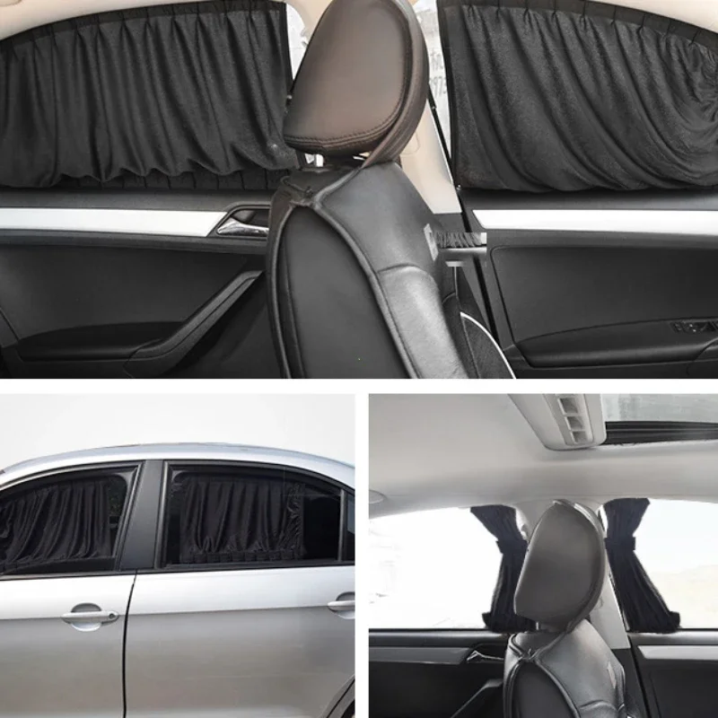 2pcs-50cm-Car-Sun-Shade-Side-Window-Curtain-Auto-Foldable-Uv-Protection ...