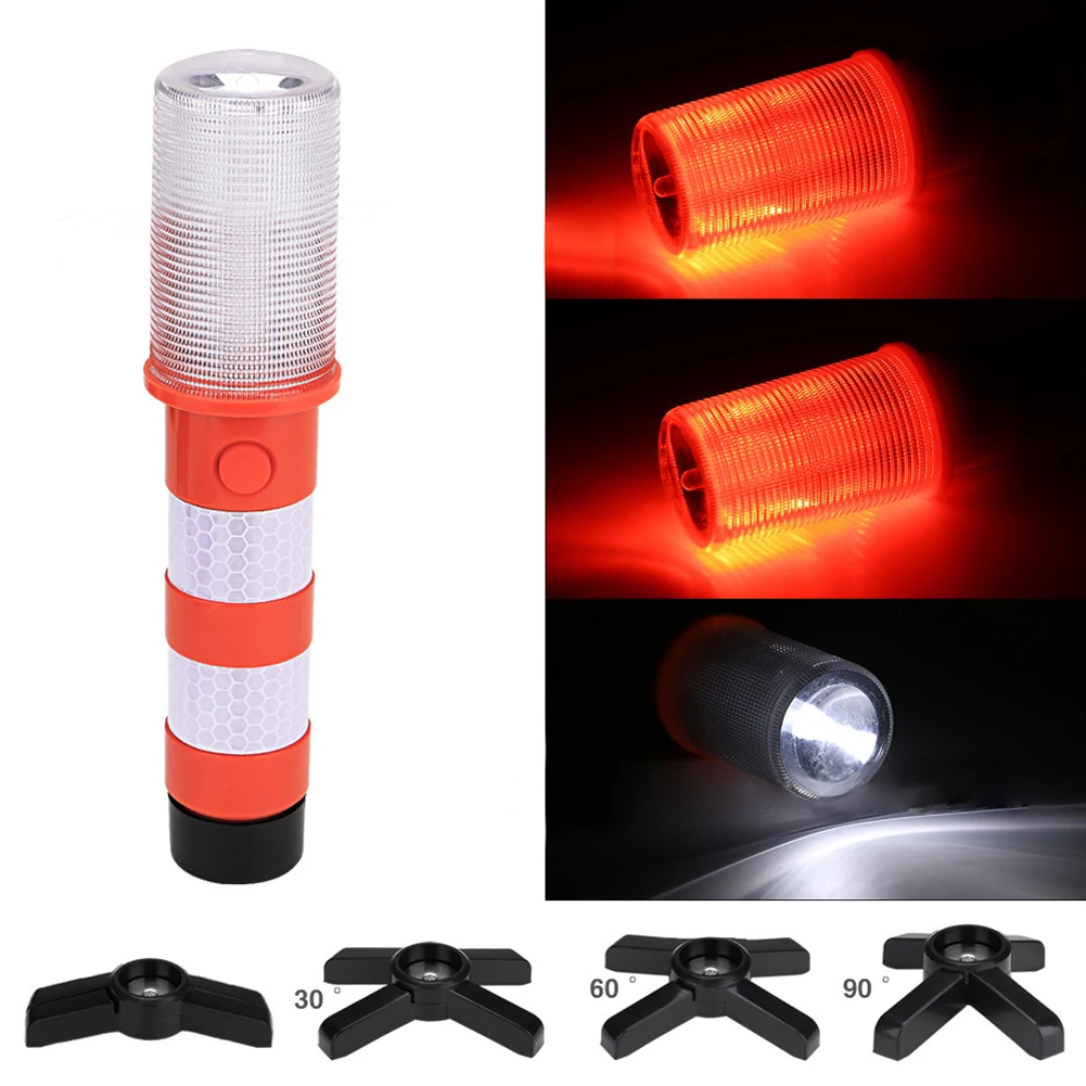 3-Lighting-Modes-Emergency-Roadside-Flares-Kit-With-Magnet-Work-Light ...