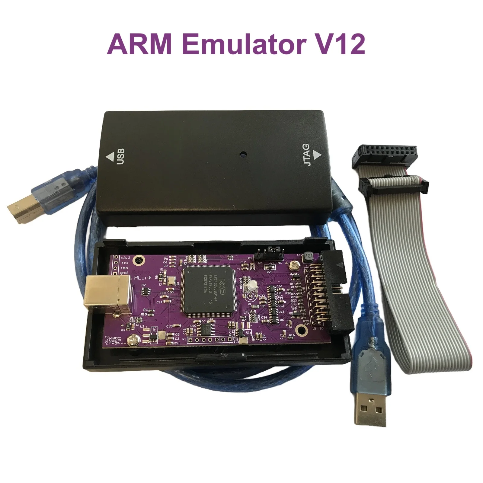 For J-Link V12 JLink V12 ARM Emulator Debugger USB JTAG SWD Debug Tool ...