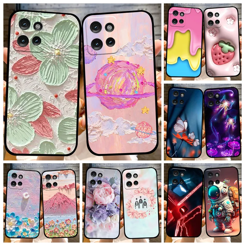 For Motorola Edge 50 Neo Case Edge 50 Color Painted TPU Silicone Soft ...