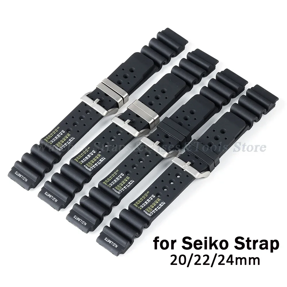 ND Limits Diver Rubber Strap 20 22 24mm for Rolex for SUBMARINER for ...