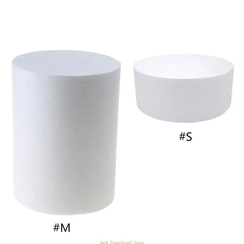 Round-Foam-Cake-Decoration-Smooth-Surface-Icing-Sugarcraft-Fake-for ...