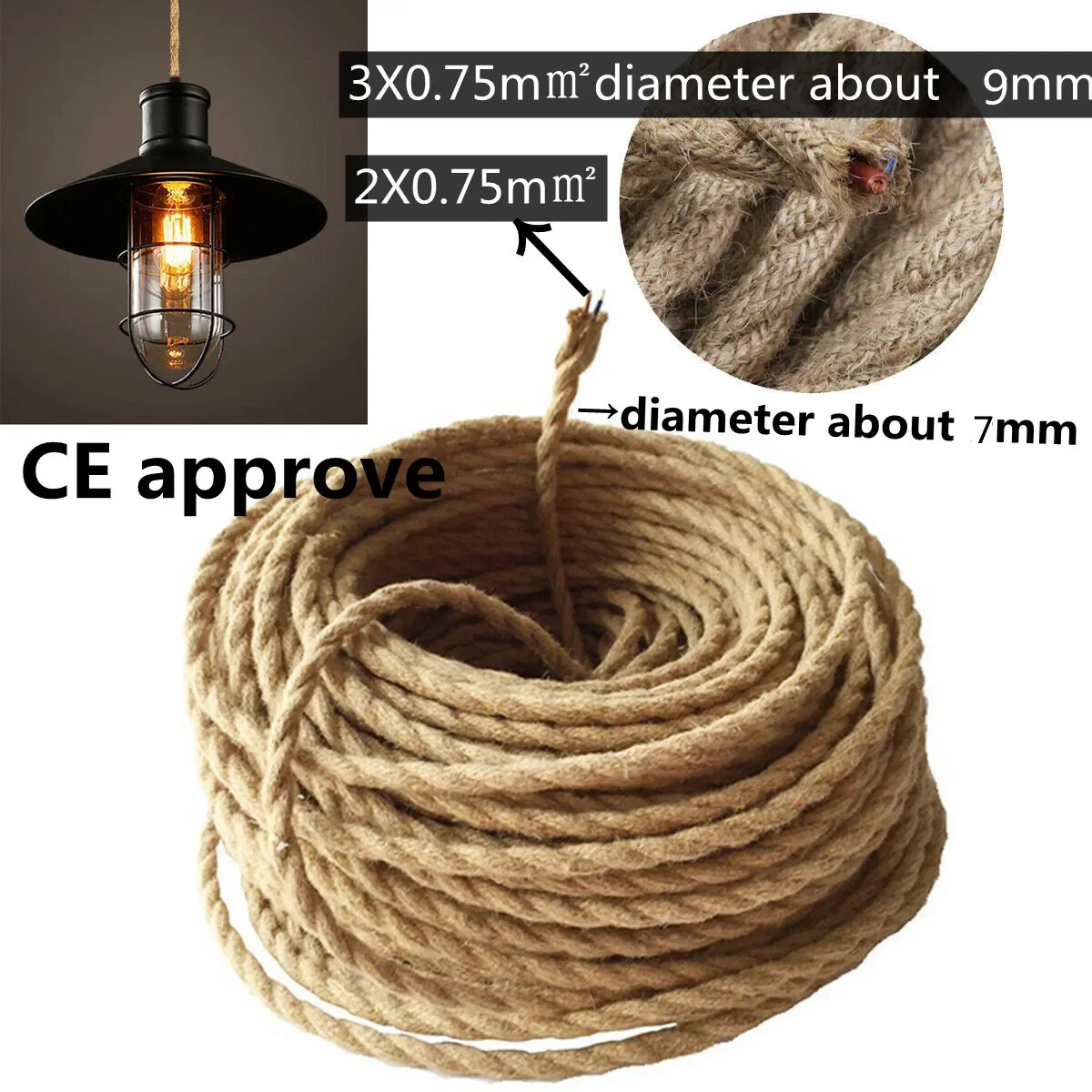 2-Core-3-Core-Twisted-Cable-Hemp-Rope-Electrical-Wire-Retro-Style ...