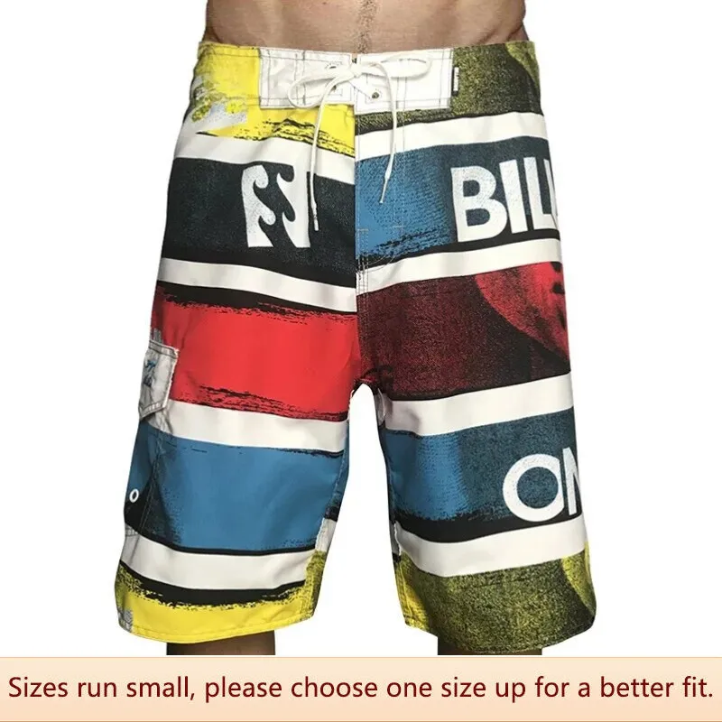 Men-Summer-Beach-Pants-Quick-Drying-British-Style-Letter-Five-point ...
