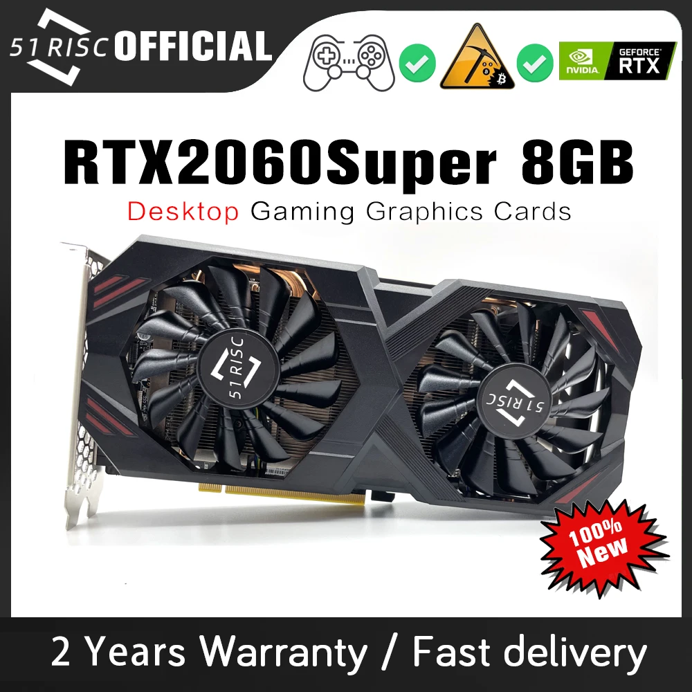Sheli 51risc Geforce Rtx 2060super 8gb Gddr6 Pcie16 Placa De Vídeo ...