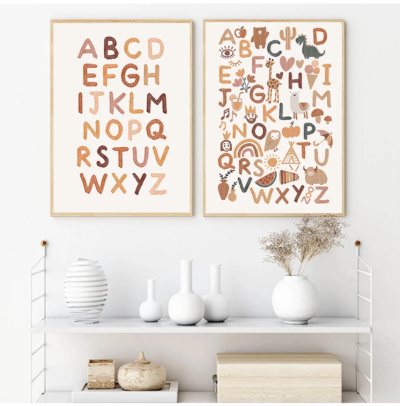 Alphabet Poster Nursery Wall Art