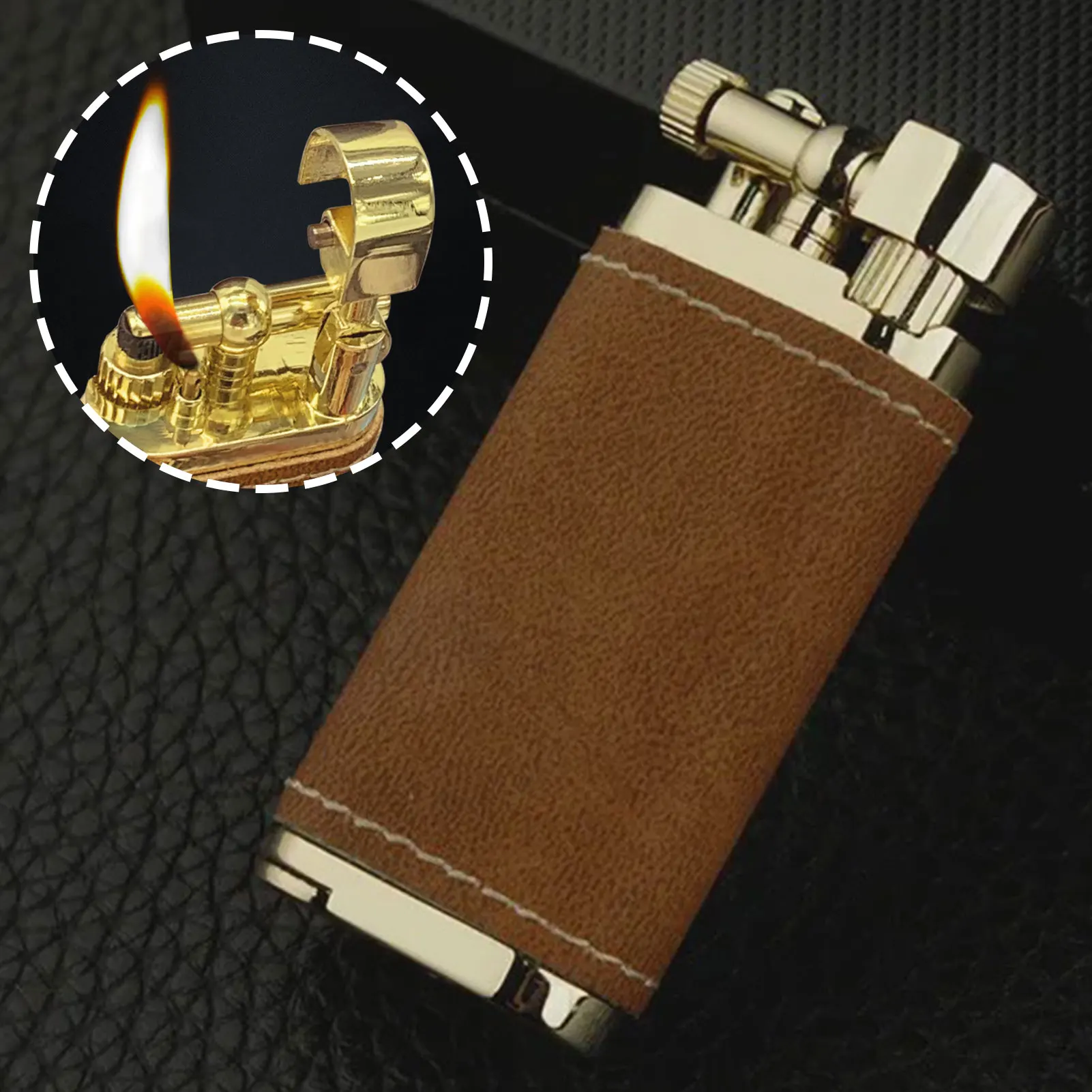 Pipe Lighter Portable Reusable Oblique Fire Gas Lighter Present for Men ...