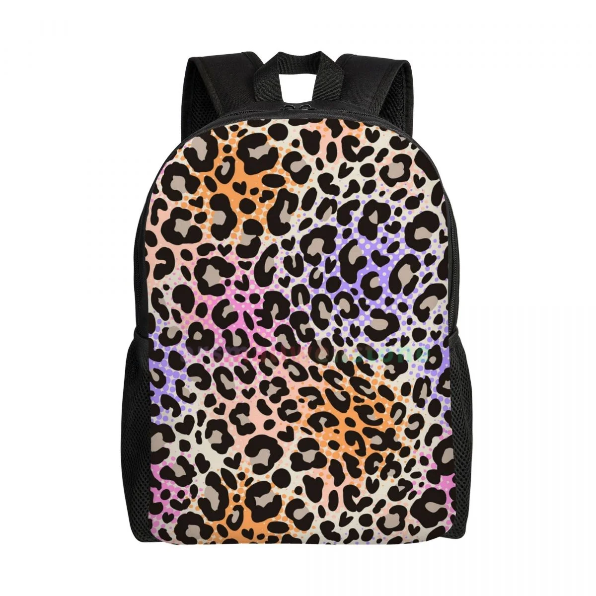 Leopard-Print-Stylish-Backpack-for-Women-Men-Durable-College-Book-Bag ...
