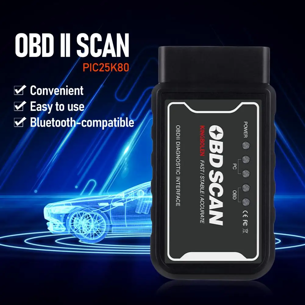 Herramienta de diagnóstico OBD2, escáner Universal, potente, compatible con Bluetooth, Chip ...