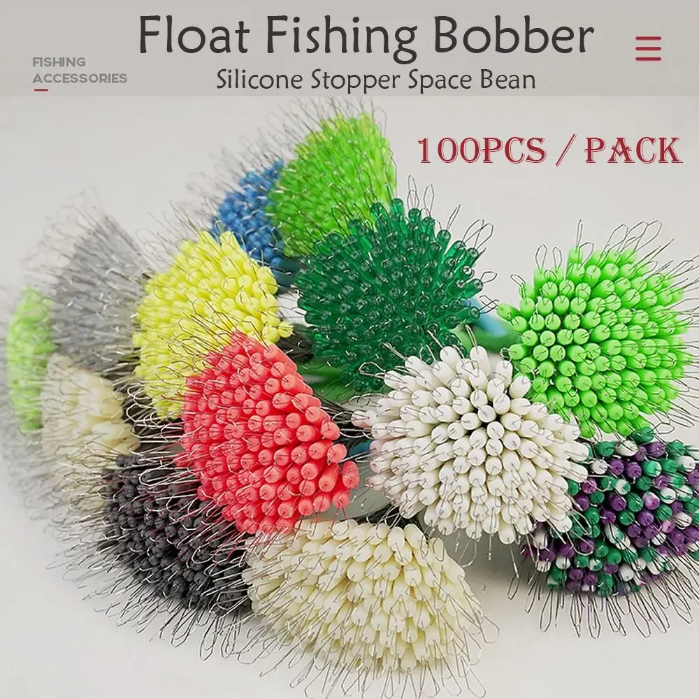 100Pcs-SS-S-M-L-LL-Anti-wrapped-Beans-Float-Fishing-Bobber-Silicone ...