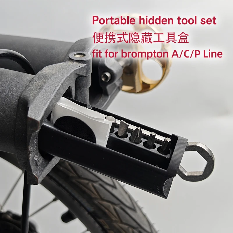 Bike Hidden Repair Tools Box For Brompton Magnet Frame Inner Storage ...
