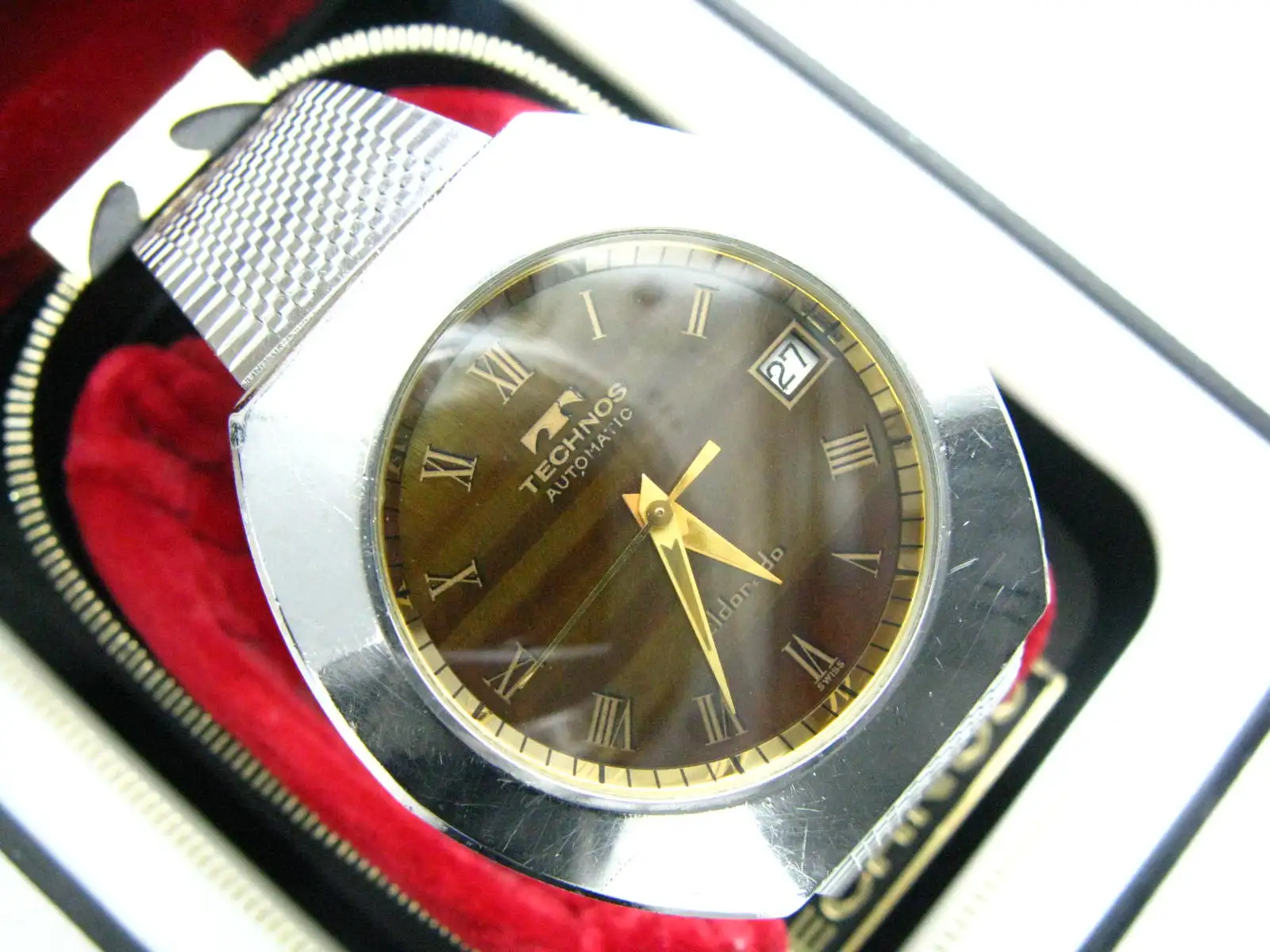 1980s-Teak-wood-dial-Automatic-medieval-Big-technos-men-s-watch-eta ...