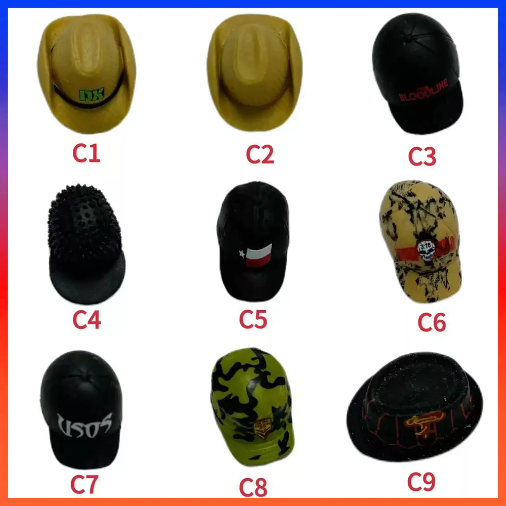 Bulk Cargo 1/12 Scale Soldier WWE Wrestler Baseball Hat Fisherman Hat ...