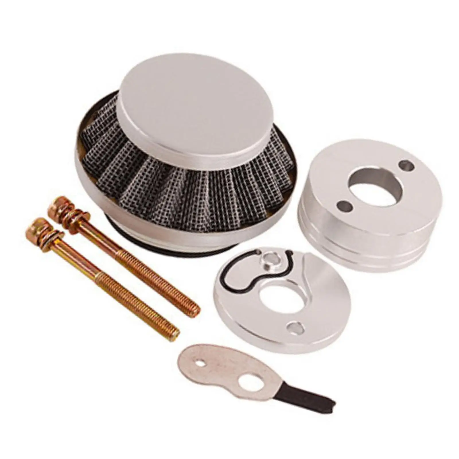 Air Filter Adapter Kit Accessory Silver for 23cc 49cc Easy Installation ...