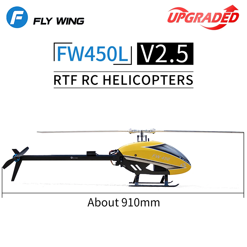 Fly Wing FW450L V2.5 RC Helicopters for Adults Remote Control RTF FBL ...
