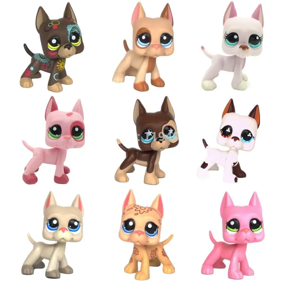 lps cat pet shop toys GREAT DANE Collection Rare Old Dog Animal Figure ...