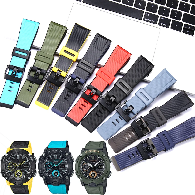 Watch Accessories For Casio GA2000 GA-2000-1A2 Resin Strap Men's Sport ...