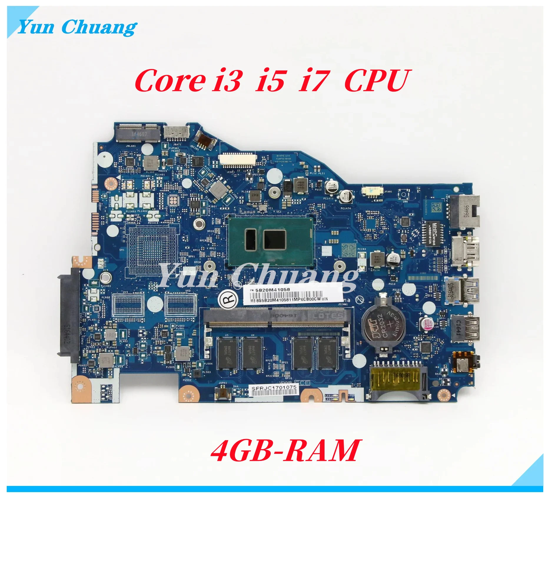5B20M41058-5B20N04874-BIWP4-P5-LA-D562P-Mainboard-For-Lenovo-Ideapad ...