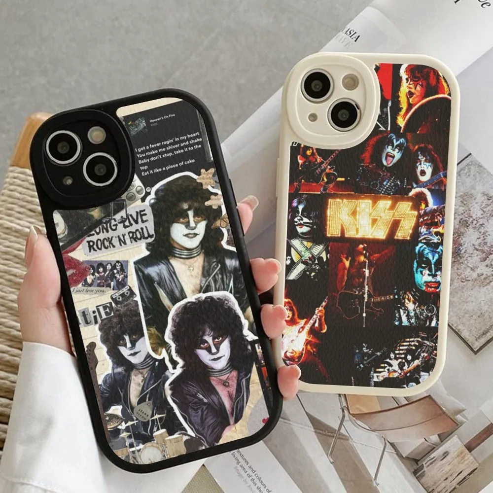 America-Kiss-Rock-Band-Phone-Case-Hard-Leather-For-iPhone-14-13-12-Mini ...